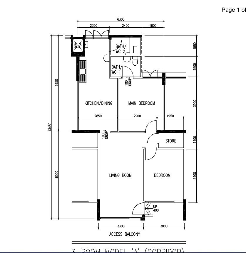 3A model HDB with recess balcony @ High floor, Property, For Sale, HDB ...
