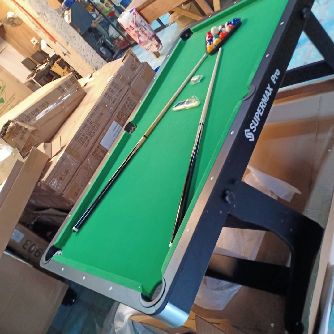 3x6ft SUPERMAX FOLDABLE BILLIAD TABLE /LAMESA NG BILYARAN/BILLIARD ...