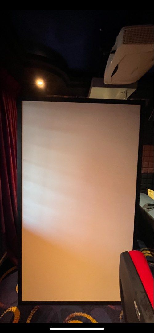 85 Inch Projector Screen with wooden frame, TV & Home Appliances, TV ...