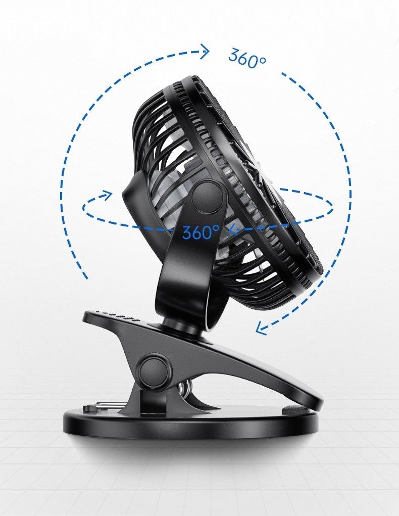 迷你超薄枱夾風扇 (Mini slim table clamp fan 多色可選擇), 傢俬＆家居, 燈飾及風扇, 風扇 - Carousell