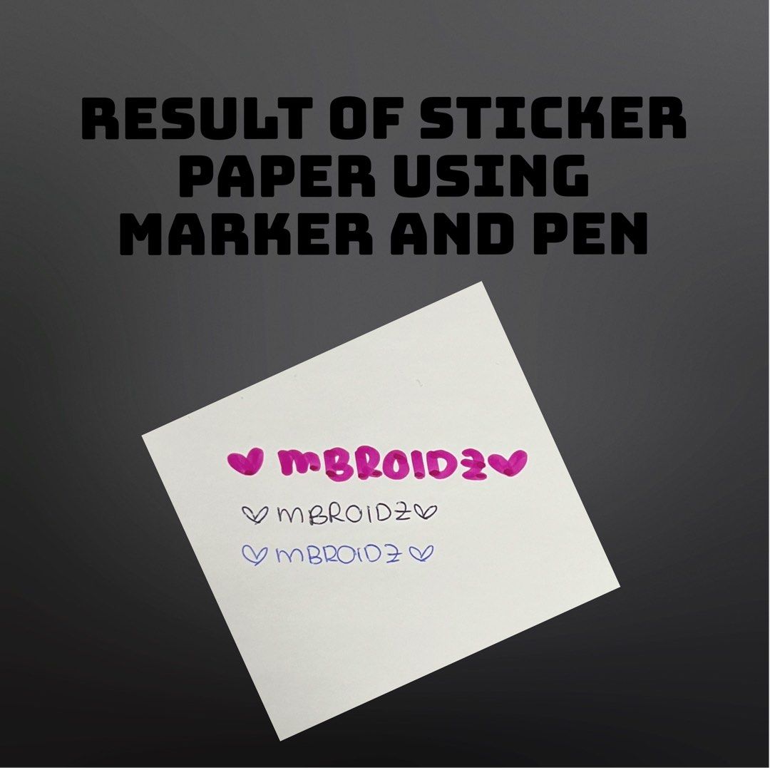 A4 Sticker Paper for Laserjet Printer / Handwritten, Hobbies & Toys ...