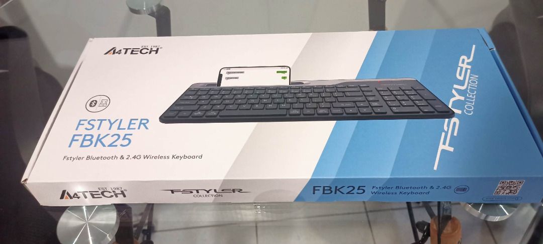 A4Tech FBK25 Fstyler Bluetooth & 2.4G Wireless Keyboard, Computers & Tech, Parts & Accessories ...