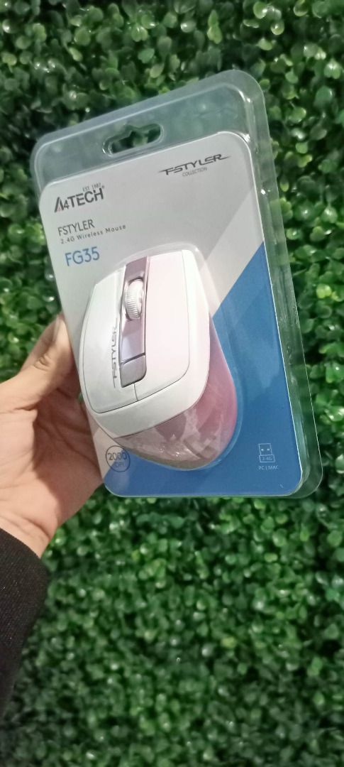 A4Tech Fstyler FG35 2.4G Wireless Mouse Pink, Computers & Tech, Parts ...