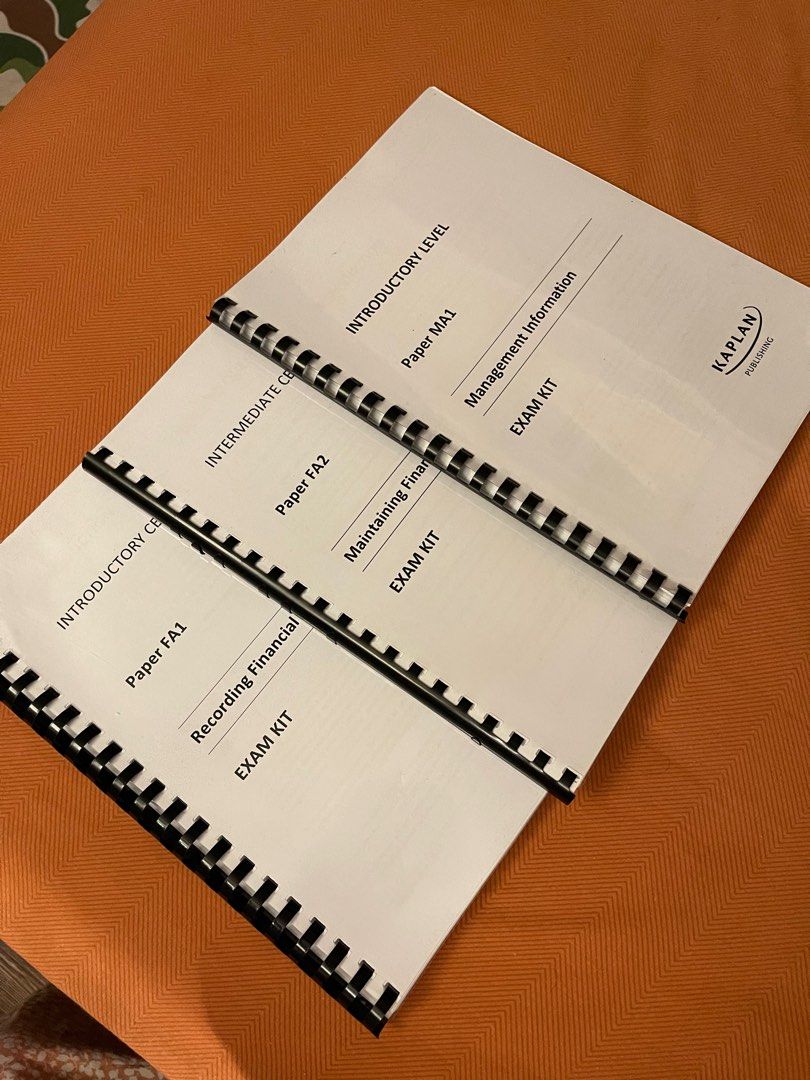 ACCA FIA FA1 FA2 MA1 PRACTICE & REVISION BPP KAPLAN KIT, Hobbies & Toys ...