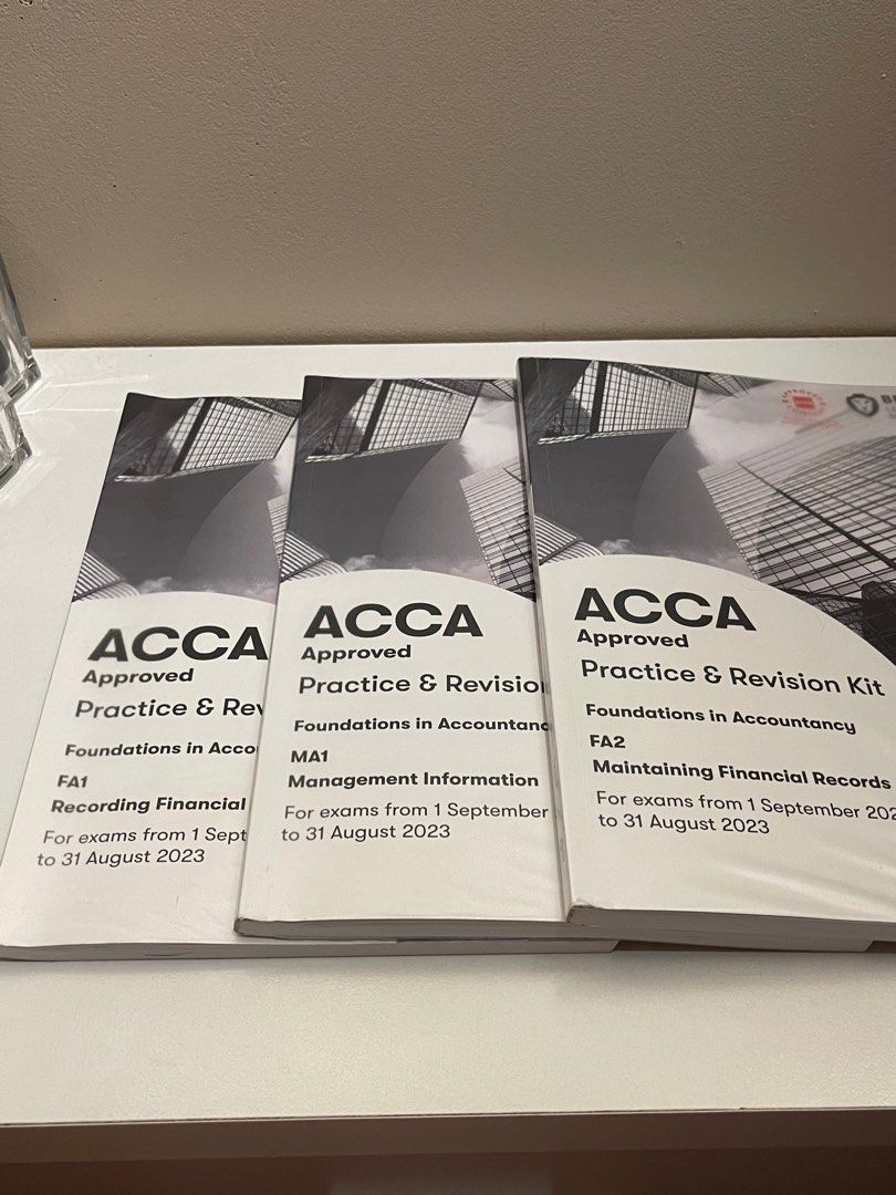 ACCA FIA FA1 FA2 MA1 PRACTICE & REVISION BPP KAPLAN KIT, Hobbies & Toys, Books & Magazines ...
