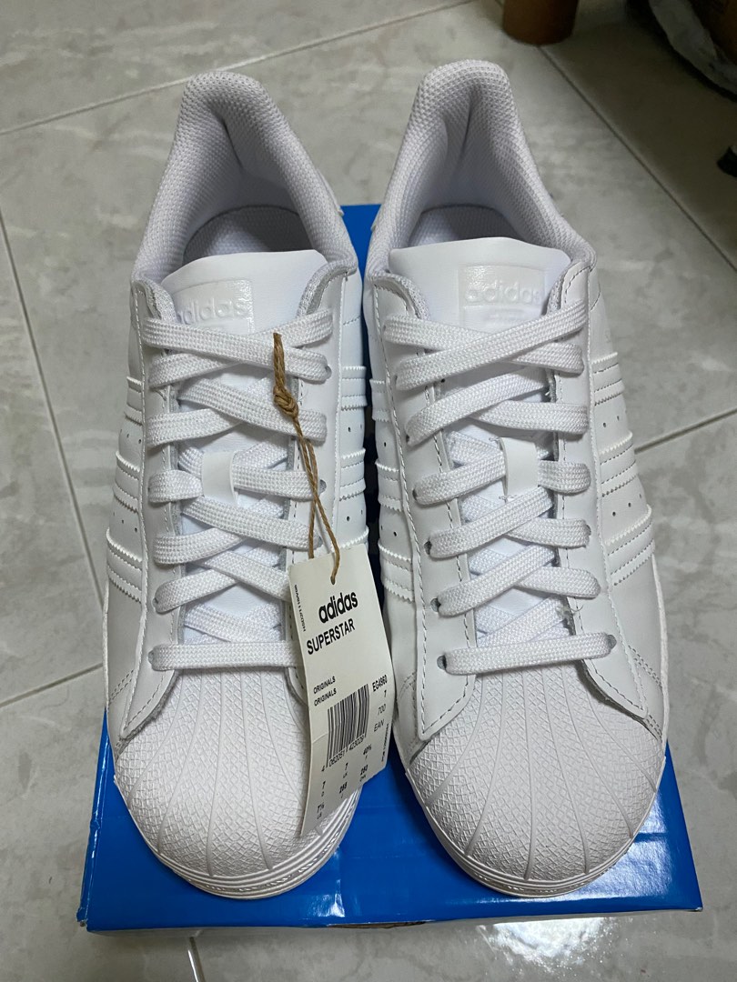 Adidas Superstar Triple White UK7, Men's Fashion, Footwear, Sneakers on ...