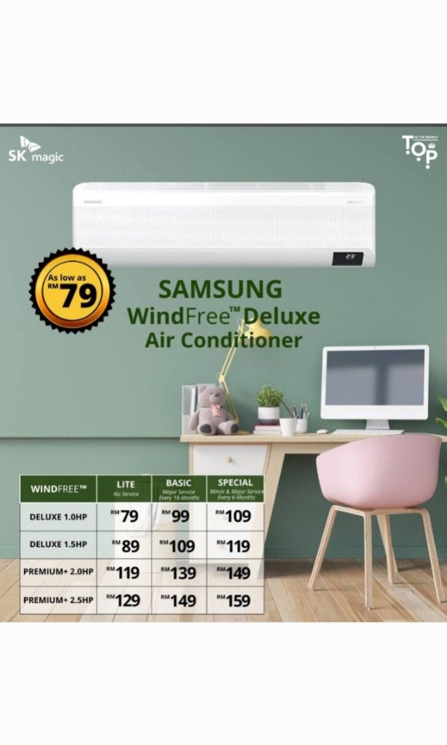 Aircond Sk Magic x Samsung, TV & Home Appliances, Air Conditioners ...