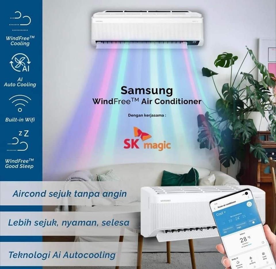 Aircond Sk Magic x Samsung, TV & Home Appliances, Air Conditioners ...
