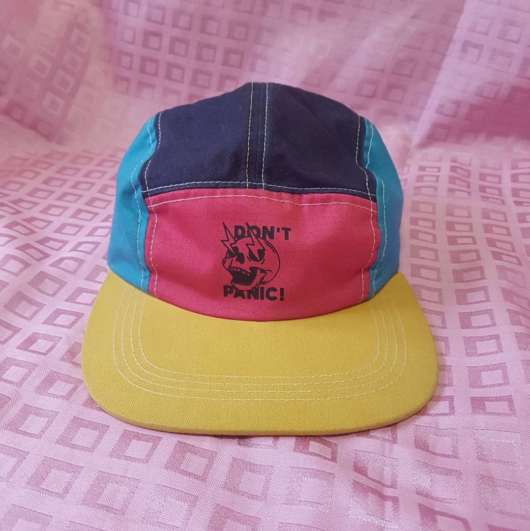 Artwork "Dont Panic!" Cap, Men's Fashion, Watches & Accessories, Caps & Hats on Carousell