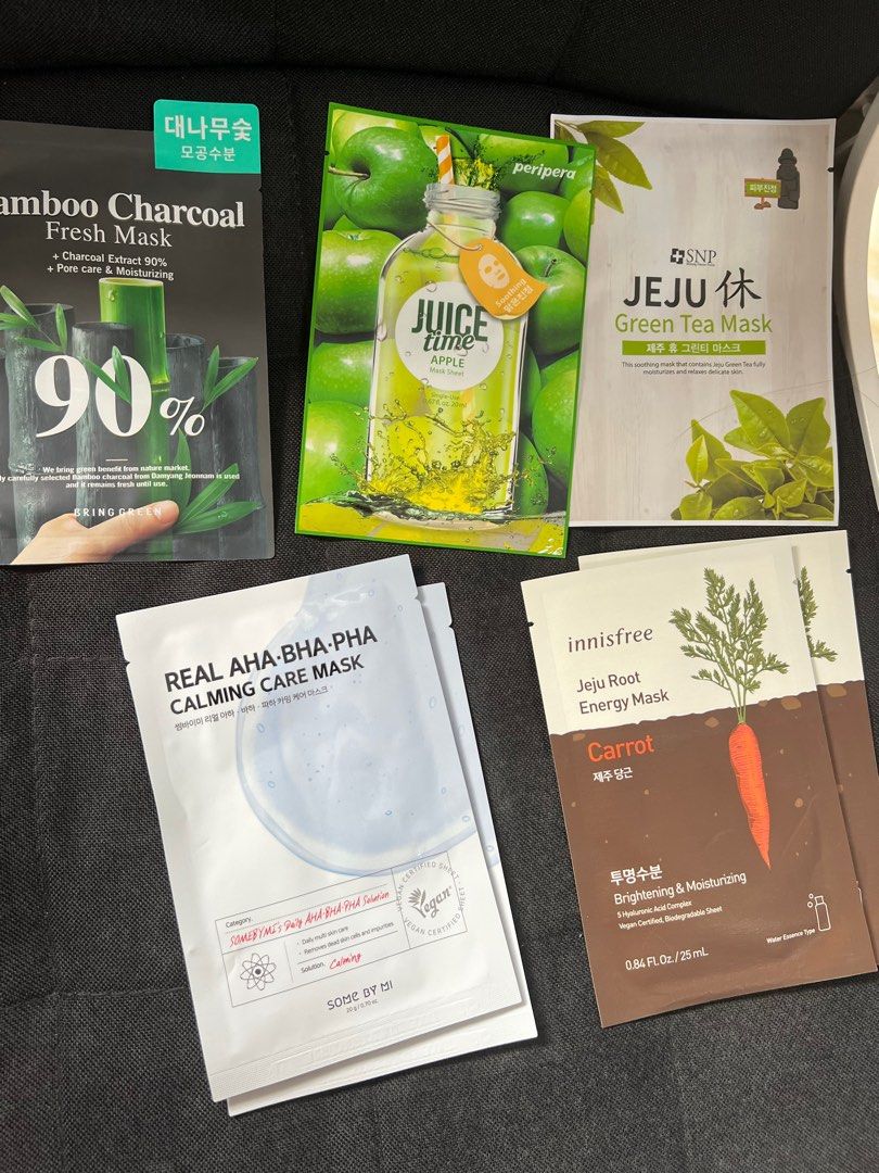 Assorted Korean brand Facial Mask sheets, Beauty & Personal Care, Face ...