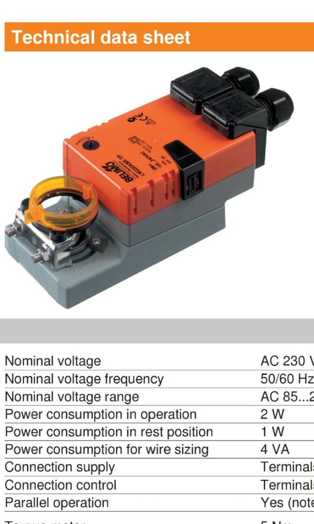 Belimo LM230 Actuator (LM230ASR), Furniture & Home Living, Home Improvement & Organisation, Home ...
