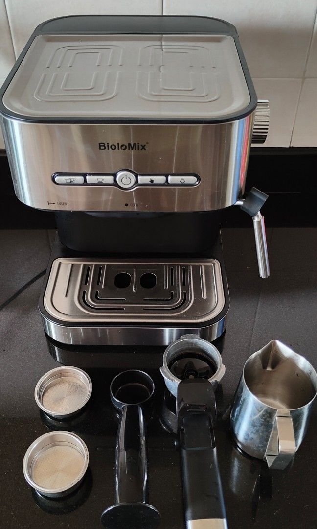 BioloMix 20 Bar 1050W Semi Automatic Espresso Coffee Machine Coffee ...