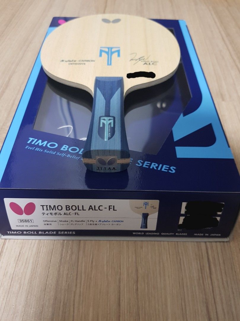 [BNIB] Butterfly Timo Boll ALC Flared Handle Table Tennis Bat, Sports Equipment, Sports & Games ...