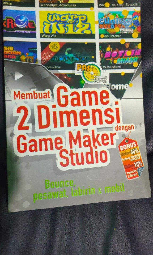 Buku membuat game 2 dimensi studio maker, Buku & Alat Tulis, Buku di Carousell