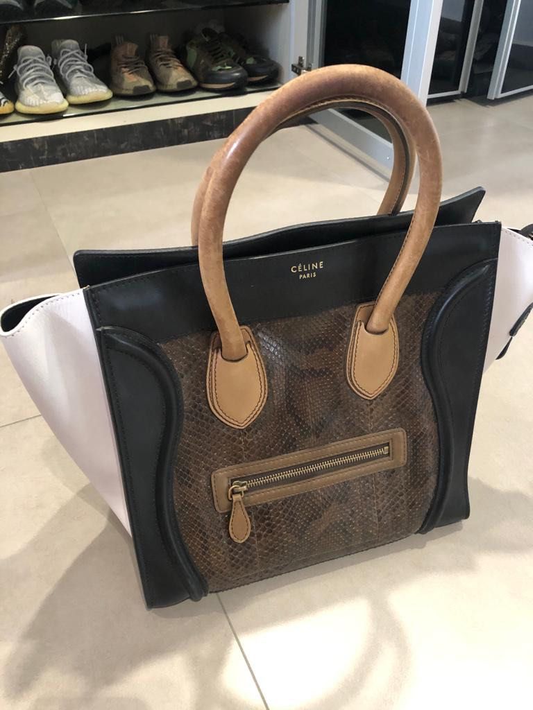 Celine Luggage in Exotic Python Skin, Luxury, Bags & Wallets on Carousell