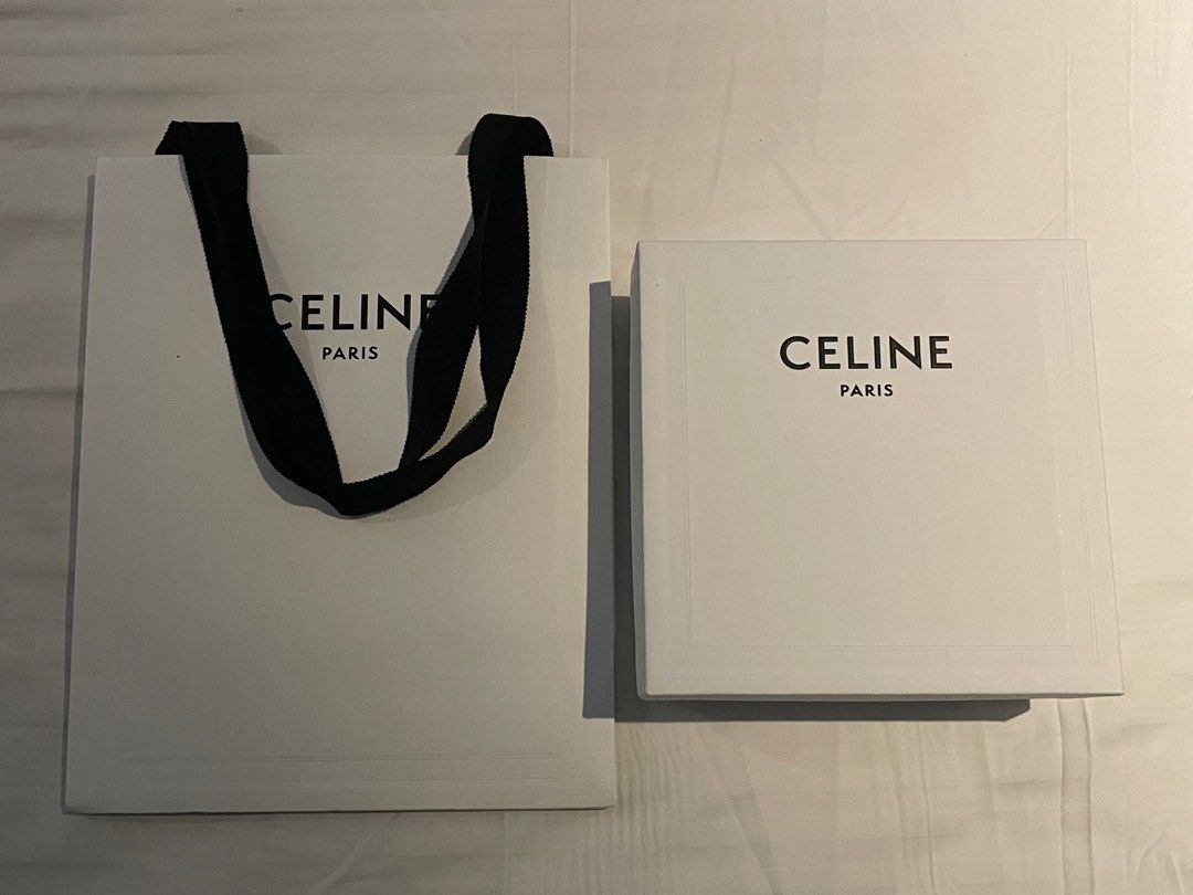 Celine mini box and paper bag, Luxury, Accessories on Carousell