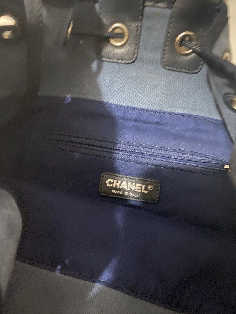 Chanel denim backpack, Women's Fashion, Bags & Wallets, Backpacks on ...