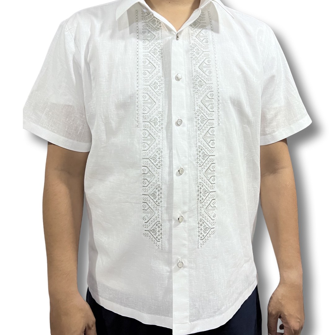 Civil Wedding Polo Barong (Kingsman Brand), Men's Fashion, Tops & Sets ...