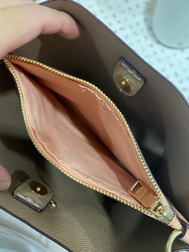 COACH Mollie Bucket Bag 22 In Signature Canvas With Strawberry Print ...