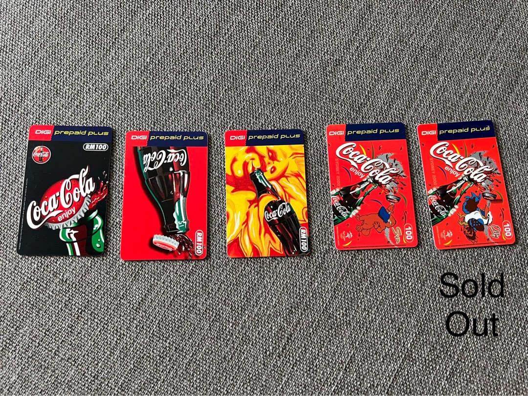 Coca Cola Digi Prepaid Plus Cards, Hobbies & Toys, Collectibles ...