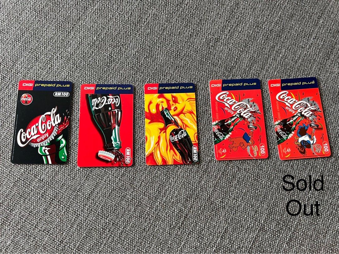 Coca Cola Digi Prepaid Plus Cards, Hobbies & Toys, Collectibles ...