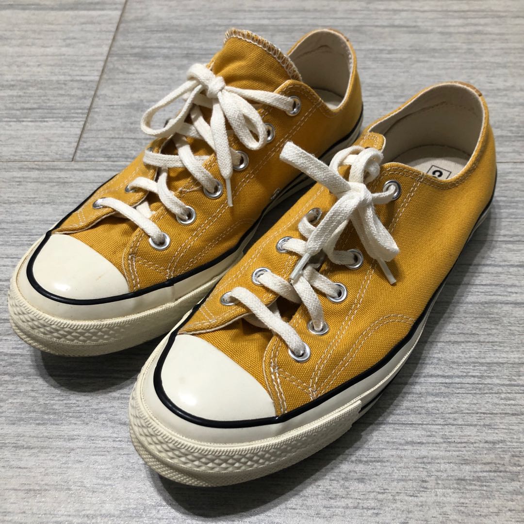 Converse 1970s canvas low Yellow 8碼 classic 70s, 男裝, 鞋, 波鞋 - Carousell