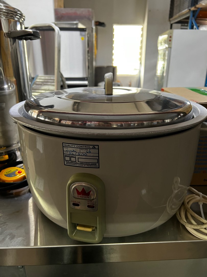 Crown Rice cooker 6L ER30A, TV & Home Appliances, Kitchen Appliances ...