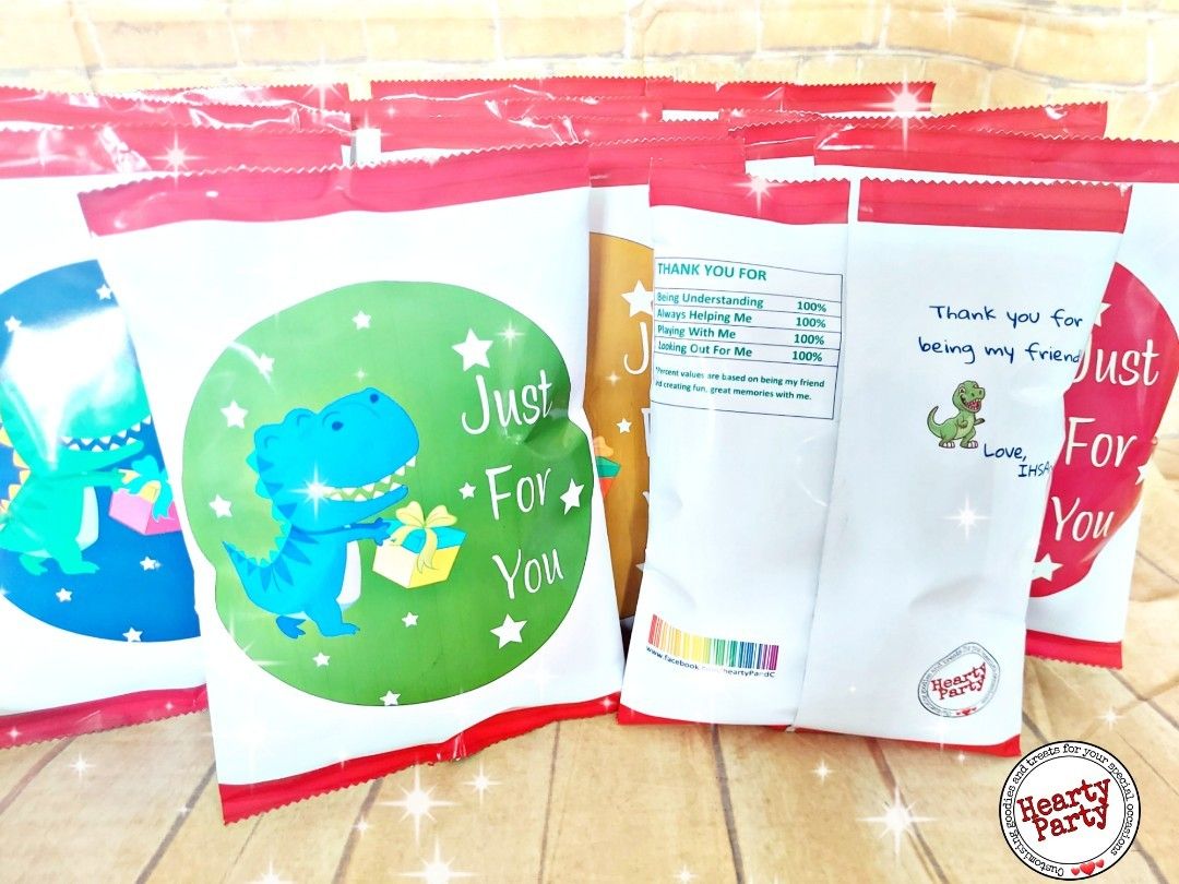 Customised 'Chips' Bags for birthdays/ party favors, Hobbies & Toys ...