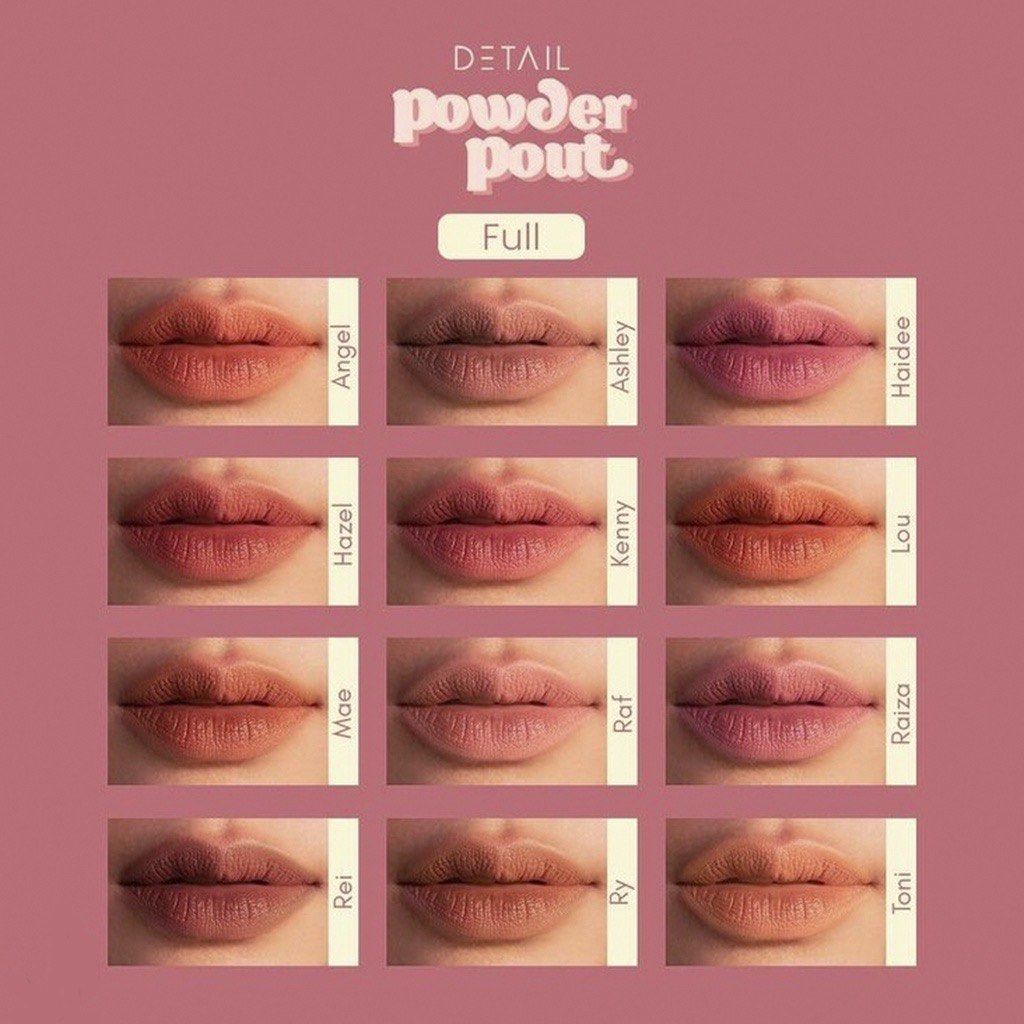 Detail Cosmetics Powder Pout Lipstick - Ry Velasco, Beauty & Personal ...