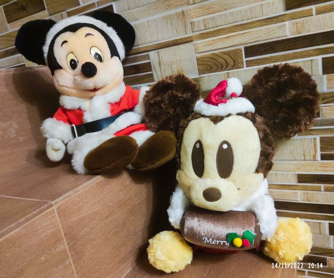 Disney Santa Mickey Mouse plush toy, Hobbies & Toys, Toys & Games on ...