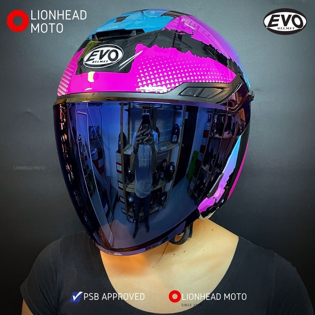 EVO HELMET PSB APPROVED FREE DELIVERY, Motorcycles, Motorcycle ...