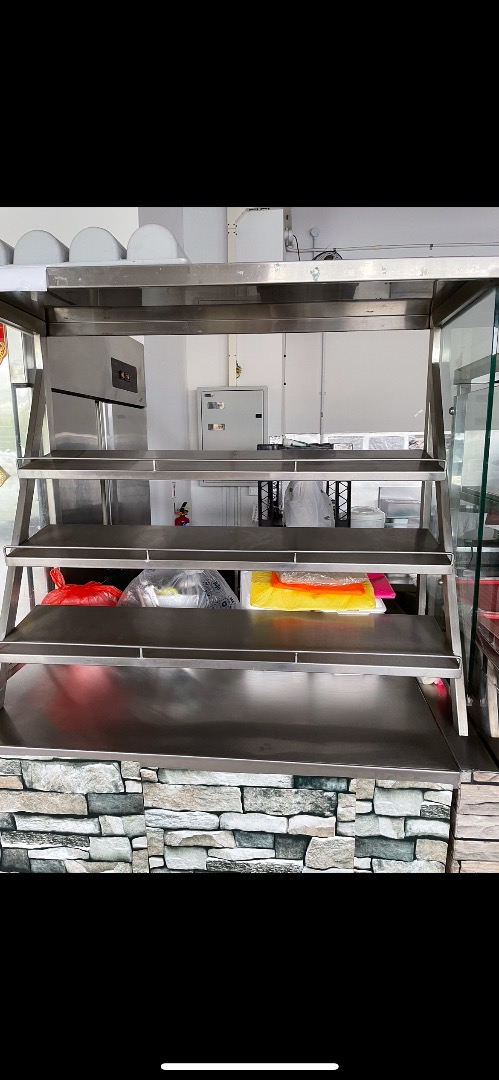 Foodcourt/food center stainless Indian rojak/ yong tao Fu rack ...