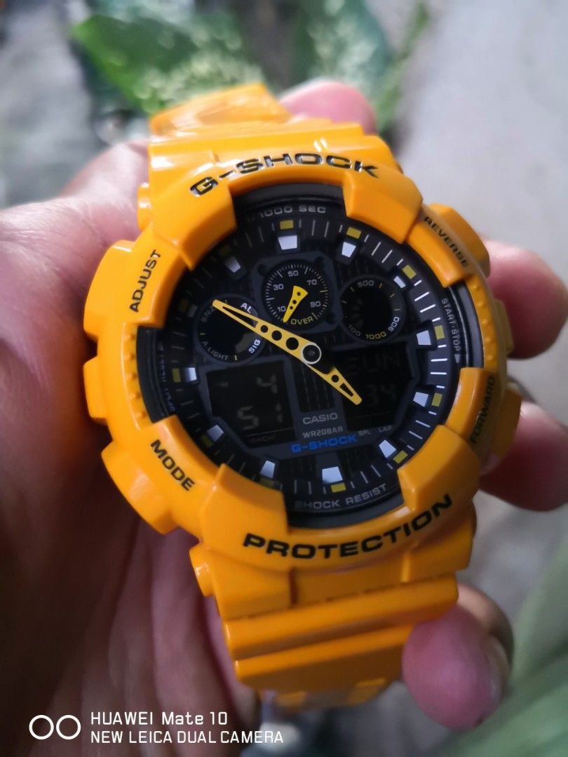 FOR SALE : ORIGINAL CASIO G-SHOCK BUMBLEBEE GA-100A RUSH! RUSH!, Men's ...