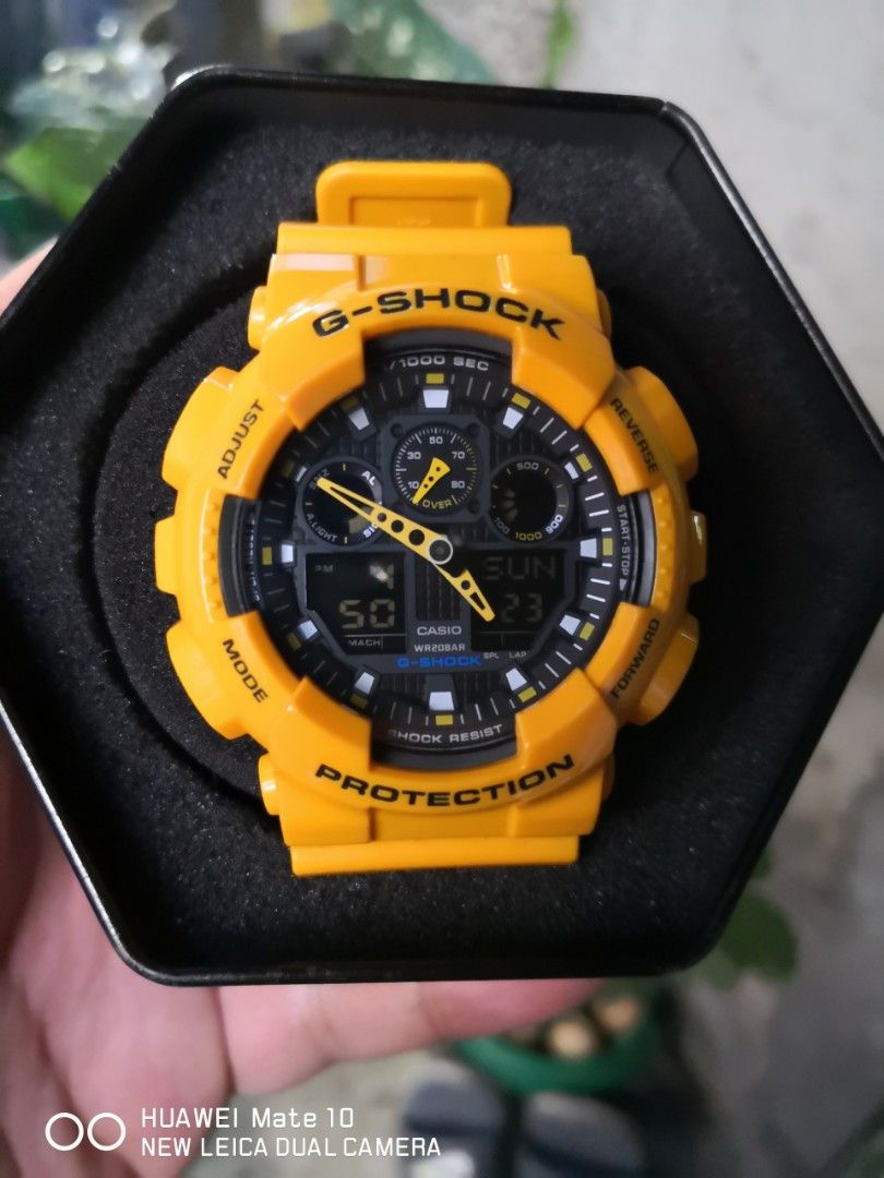 FOR SALE : ORIGINAL CASIO G-SHOCK BUMBLEBEE GA-100A RUSH! RUSH!, Men's ...