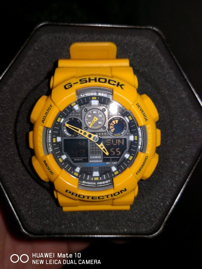 FOR SALE : ORIGINAL CASIO G-SHOCK BUMBLEBEE GA-100A RUSH! RUSH!, Men's ...