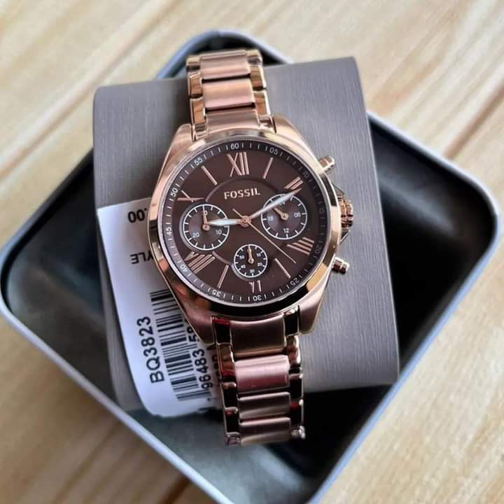Fossil BQ3823 Modern Courir Multifunction Rose Gold-Tone Steel Watch ...