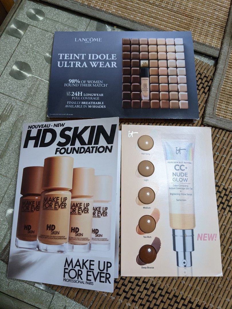 Foundation Sampler Set (Make Up For Ever, IT Cosmetics, Lancome ...