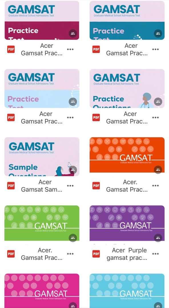 GAMSAT Acer practice tests, Hobbies & Toys, Books & Magazines ...