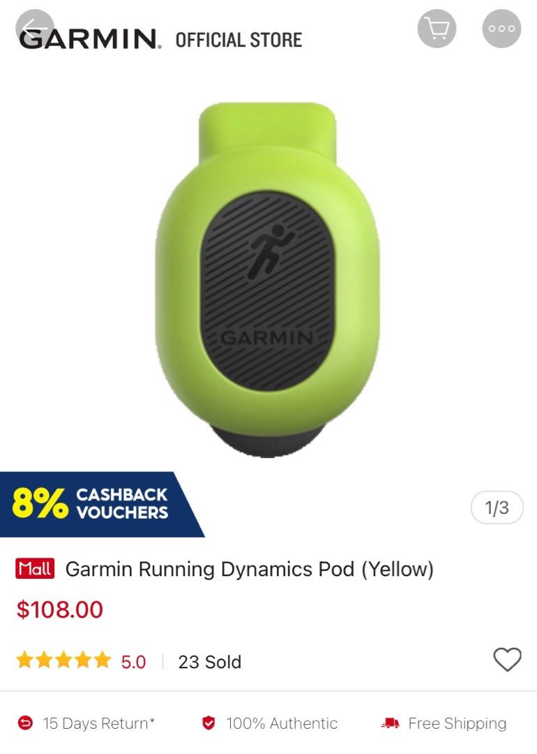 Garmin Running Dynamics pod, Sports Equipment, Other Sports Equipment ...