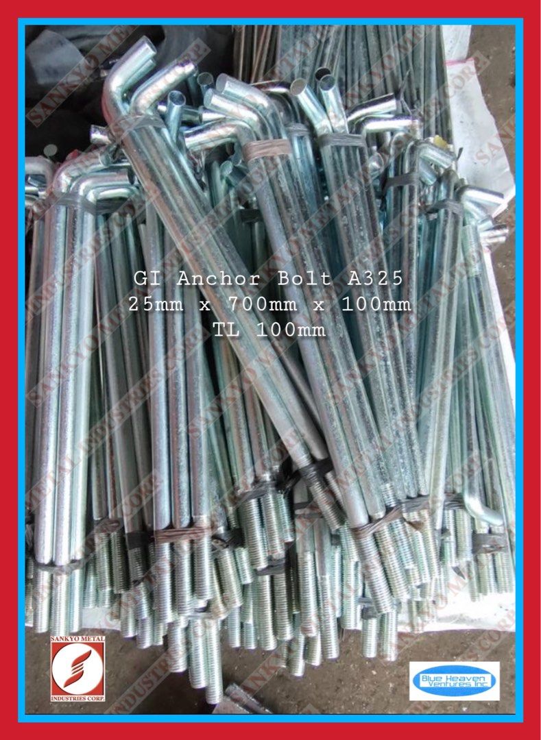 GI Anchor Bolt, Commercial & Industrial, Construction & Building ...