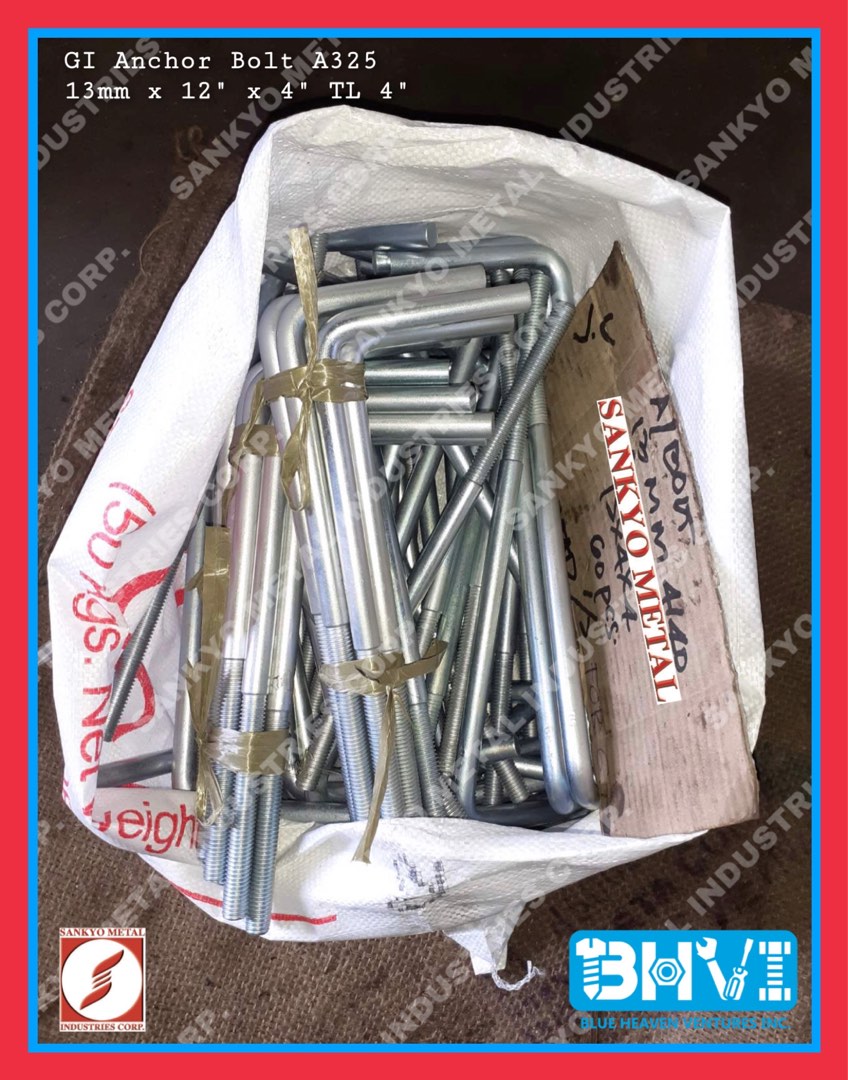 GI Anchor Bolt, Commercial & Industrial, Construction & Building ...