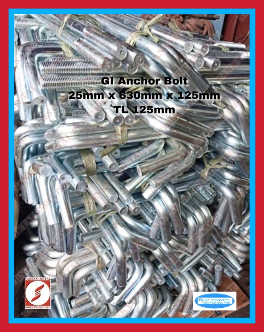 GI Anchor Bolt, Commercial & Industrial, Construction & Building ...
