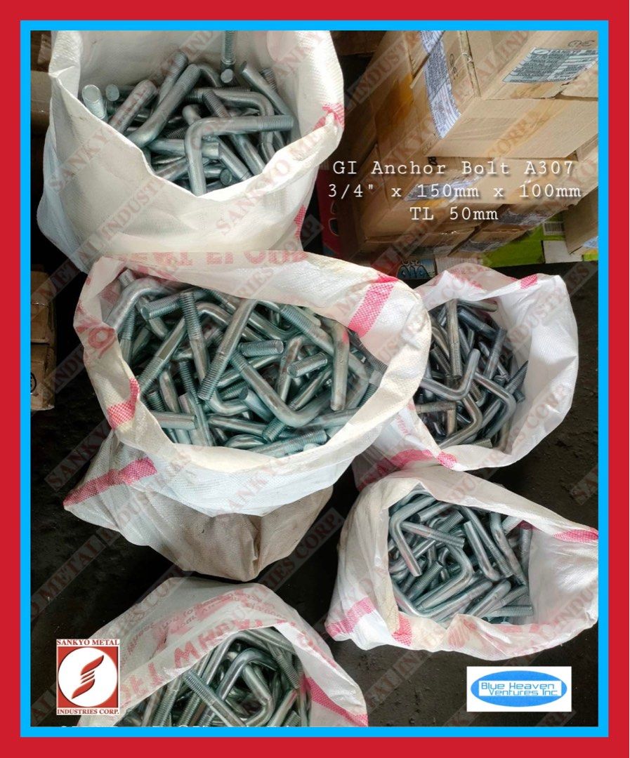 GI Anchor Bolt, Commercial & Industrial, Construction & Building ...