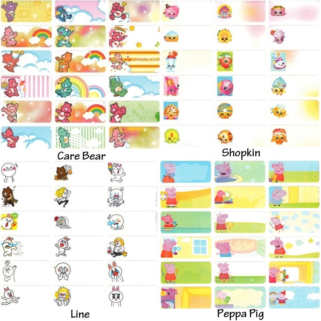 Girls Name Stickers Customised, Hobbies & Toys, Stationery & Craft, Art ...