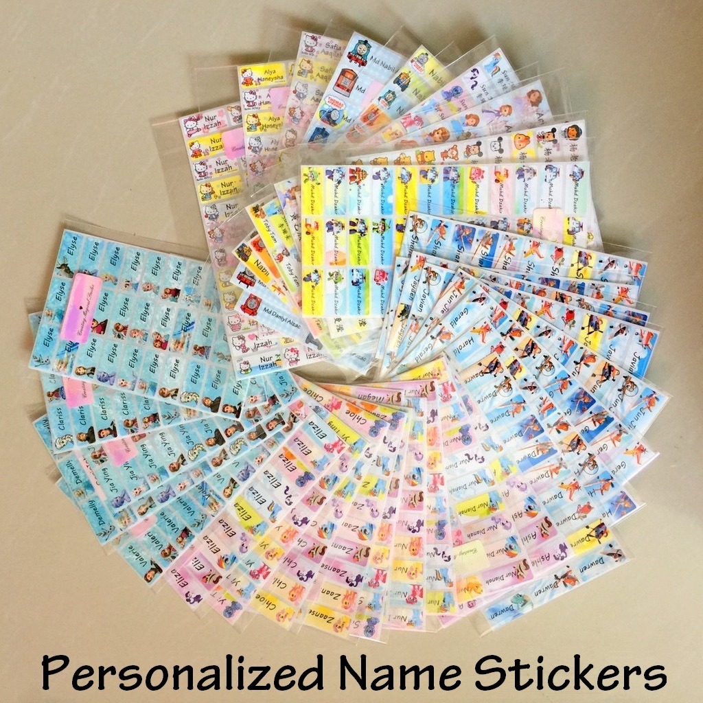 Girls Name Stickers Customised, Hobbies & Toys, Stationery & Craft, Art ...