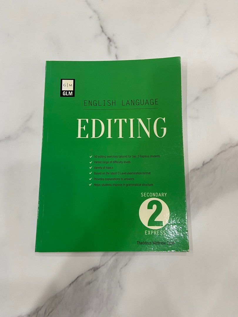 GLM Sec 2 Express English Editing assessment book, Hobbies & Toys ...