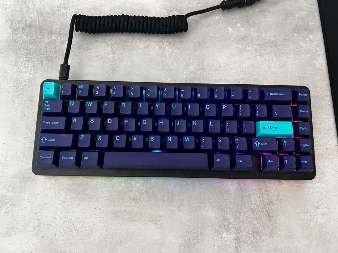 GMK Laser Synthwave base kit for mechanical keyboards, Computers & Tech ...