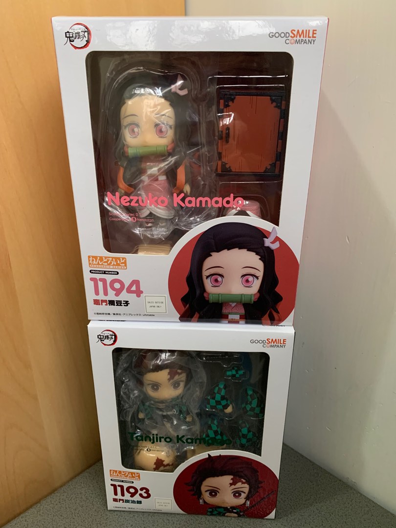 Good Smile 黏土人《鬼滅之刃》No.1193 竈門 炭治郎 & No.1194 彌豆子 (不散賣), 興趣及遊戲, 玩具 & 遊戲類 - Carousell