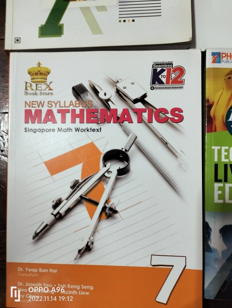 Grade 7 Book Mathematics Singapore Math Worktext, Hobbies & Toys, Books ...