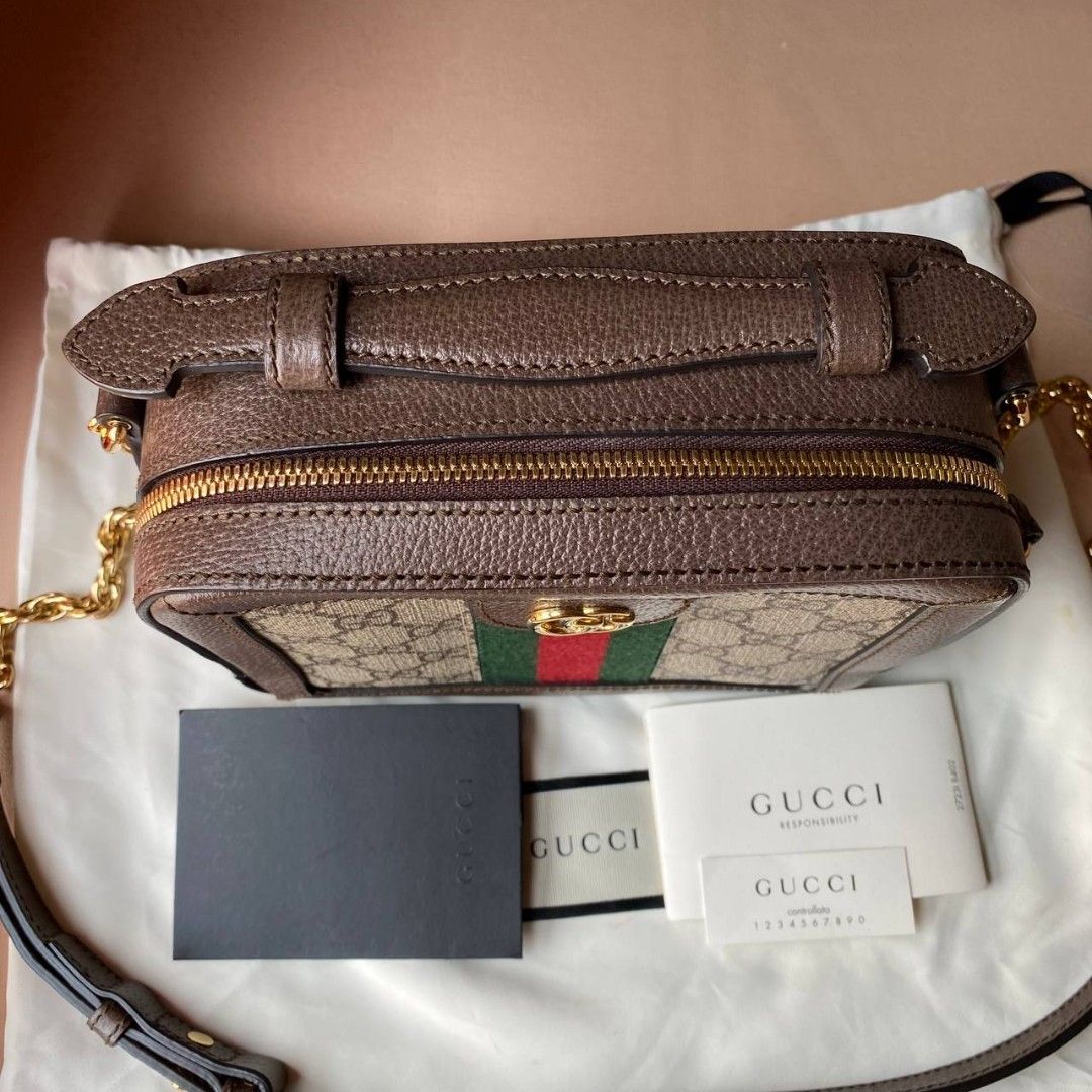 Gucci Monogram Ophidia Vanity Trunk - Mini, Luxury, Bags & Wallets on ...